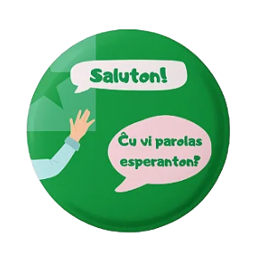 Bóton personalizado — Saluton! – Flugfolio